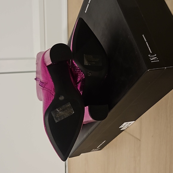 INC International Concepts | Shoes | Inc Berry Pink Metallic Snakeskin ...